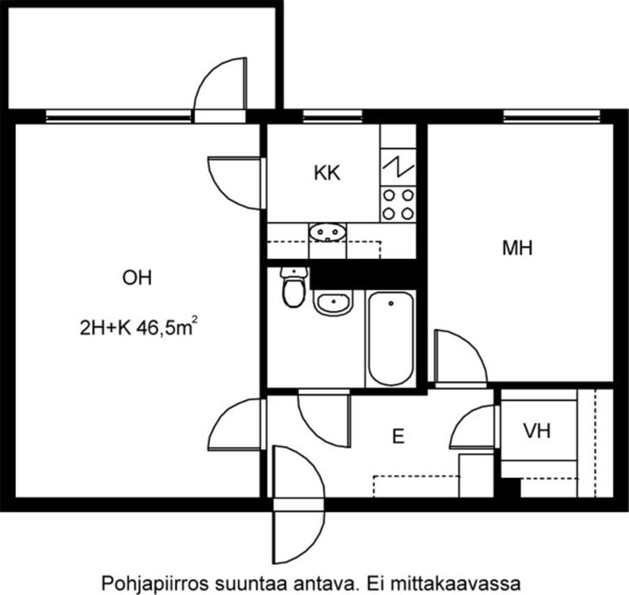 Vuokrataan Kerrostalo Kaksio - Vantaa Metsola Otavantie 18 E
