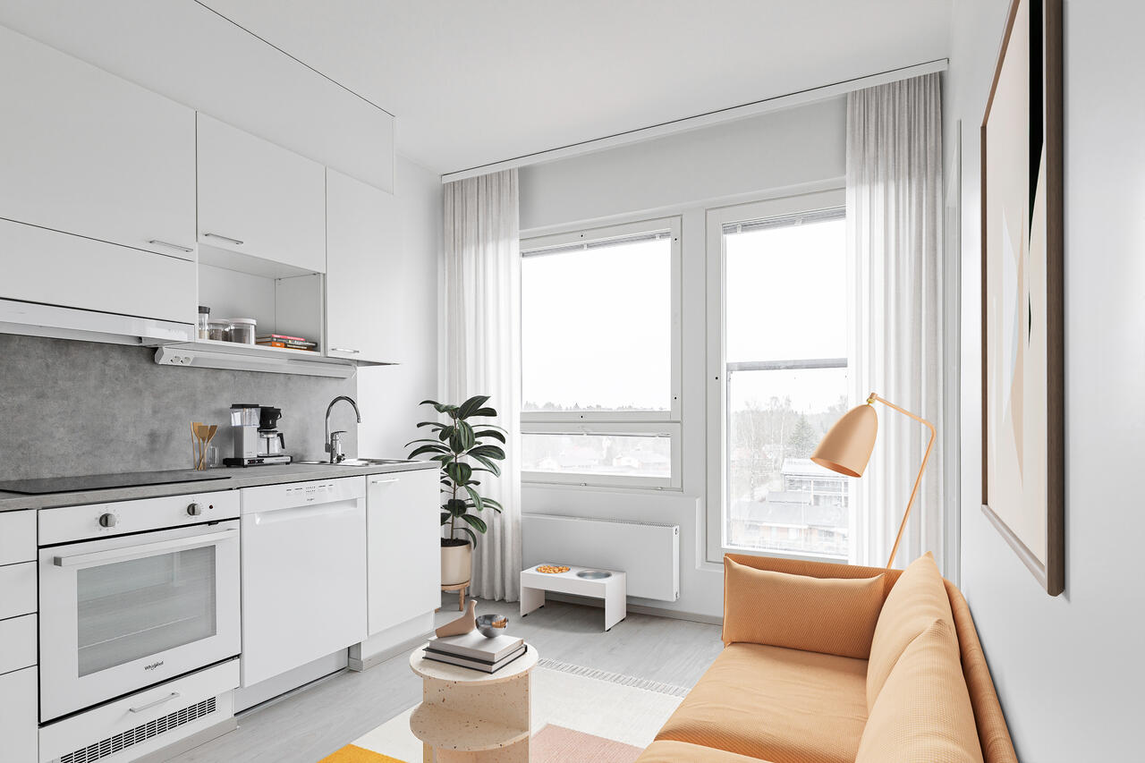 Vuokrataan Kerrostalo Kaksio - Nokia Puroniitty Tanhuankatu 4 B B151