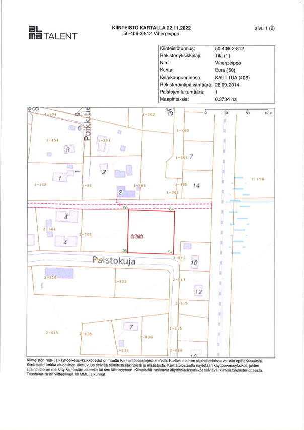 Myydään Rivitalo, 3 huonetta - Eura, Kauttua, Puistokuja 8 as 4 ...