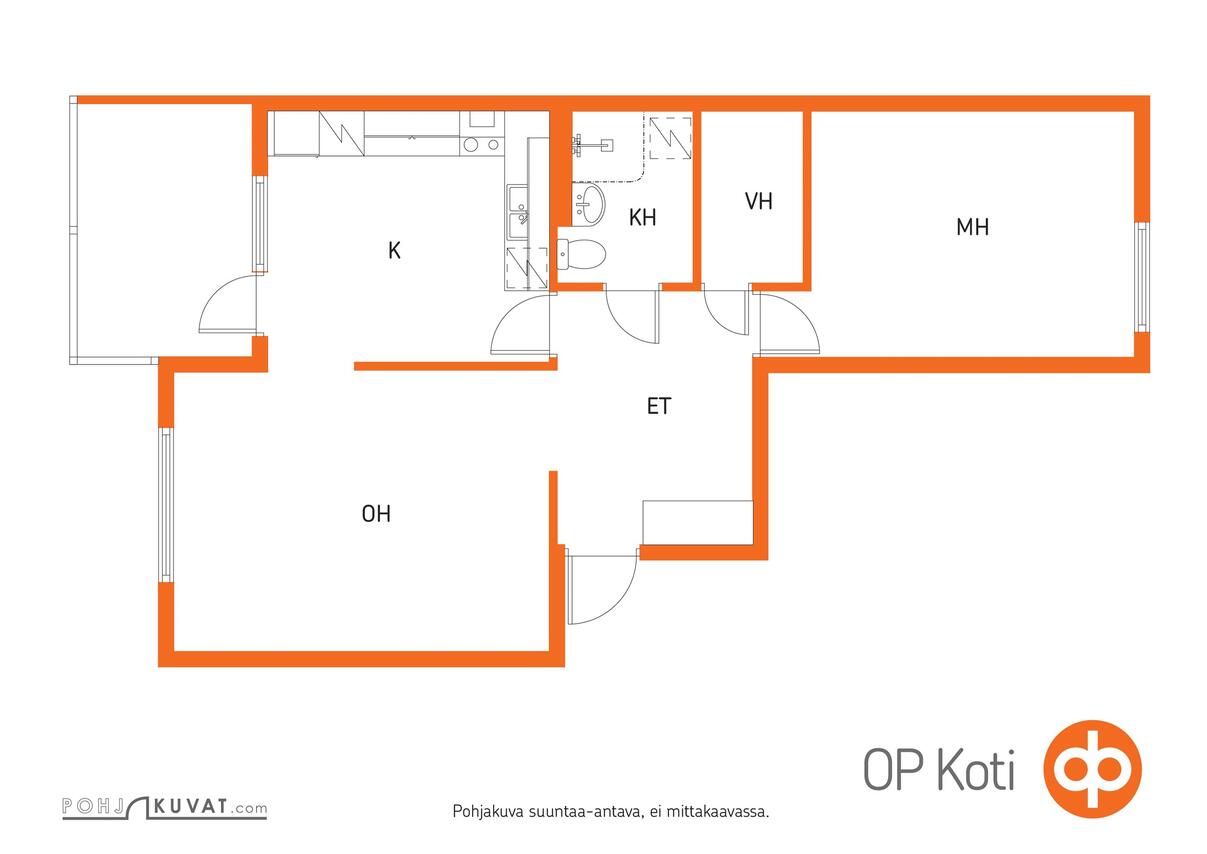 Myydään Kerrostalo, Kaksio - Lappeenranta, Peltola, Tietäjänkatu 4 A ...