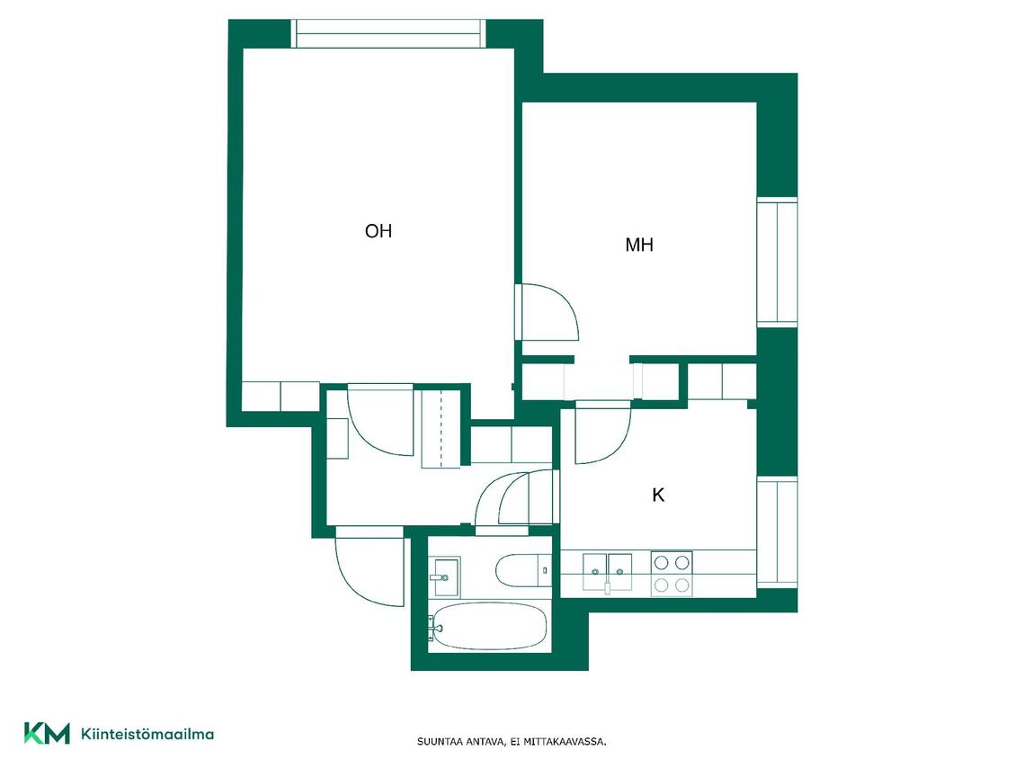 Myydään Kerrostalo, Kaksio - Tampere, Kaleva, Teiskontie 22 - Etuovi ...