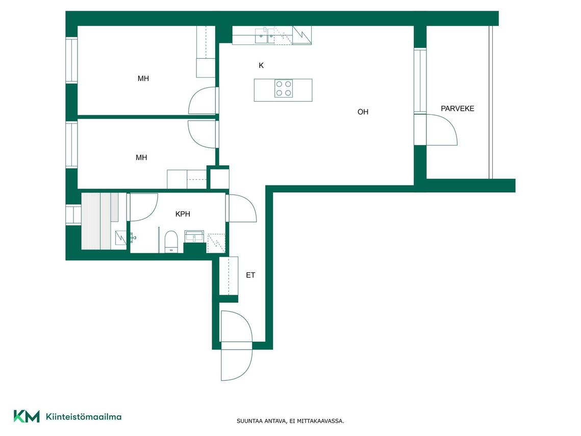 Myydään Kerrostalo, 3 huonetta - Espoo, Mankkaa, Klovinportti 2 ...