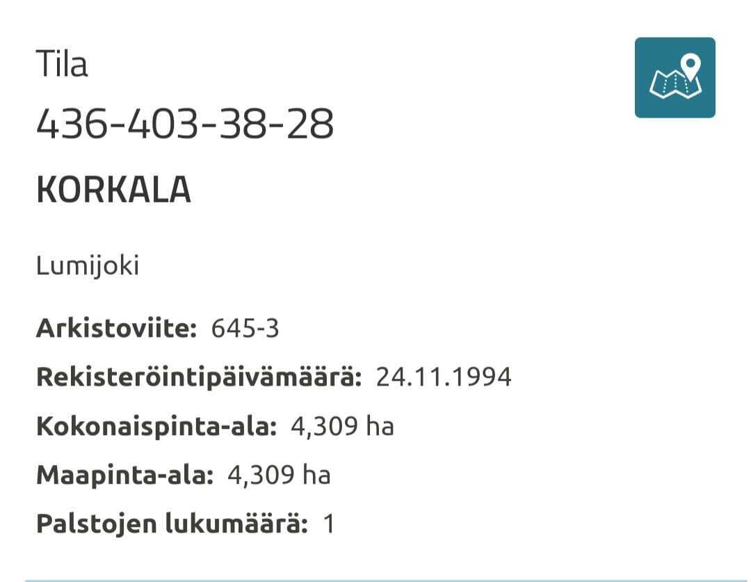 Myydään Metsätila - Lumijoki, Lumijoki, Järveläntie 62 - Etuovi.com x72387