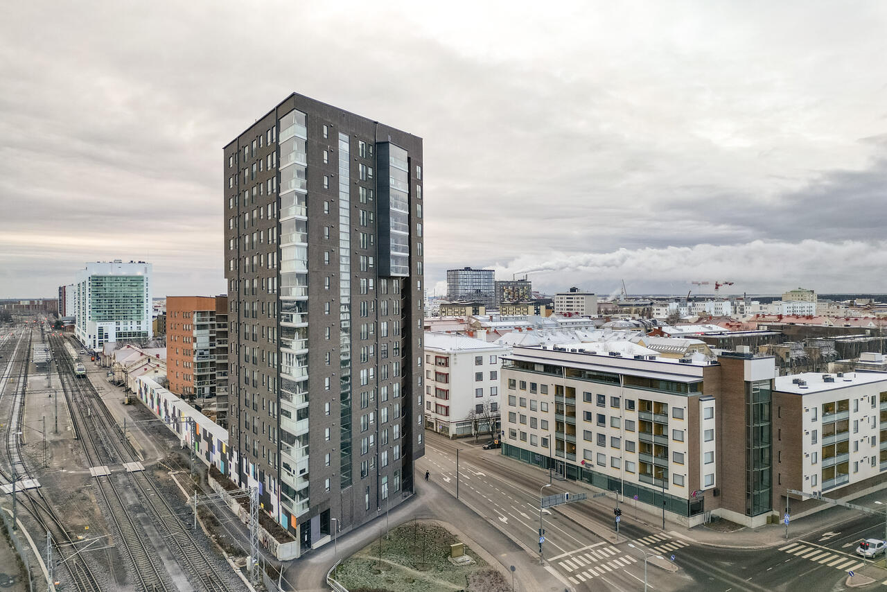 Myydään Kerrostalo, Kaksio - Oulu, Keskusta, Rautatienkatu 1a - Etuovi ...