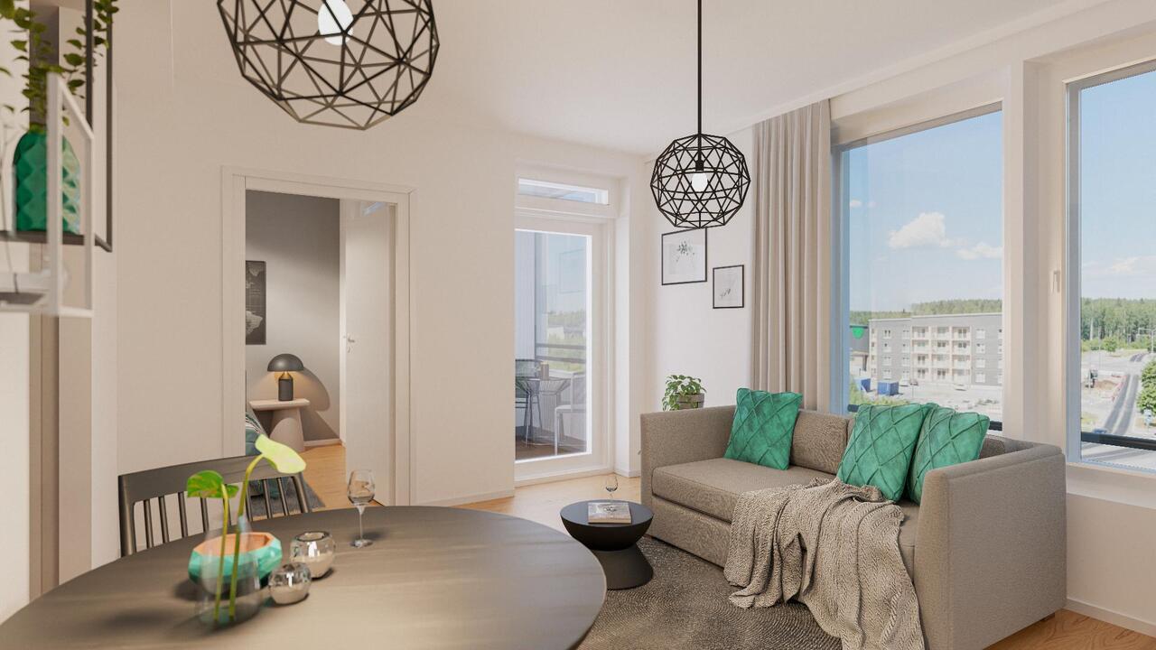 Myydään Kerrostalo, Kaksio - Tampere, Vuores, Vuoreksen puistokatu 51 A ...