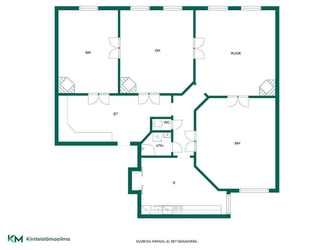 Myydään Kerrostalo, 4 huonetta - Tampere, Keskusta, Satamakatu 7 ...