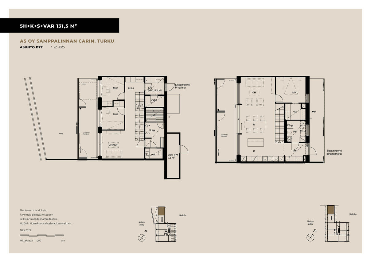 Myydään Kerrostalo, 4 huonetta - Turku, Samppalinna, Sepänkatu 1 B 77 ...