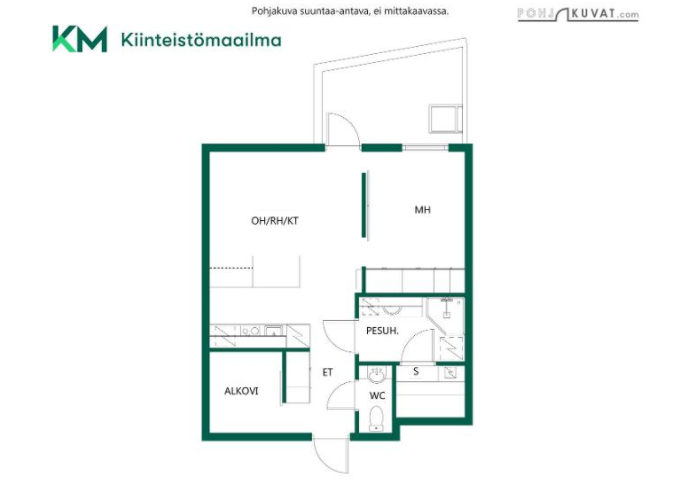 Myydään Mökki tai huvila, Kaksio - Kuopio, Tahkovuori, Keitaankatu 24 ...