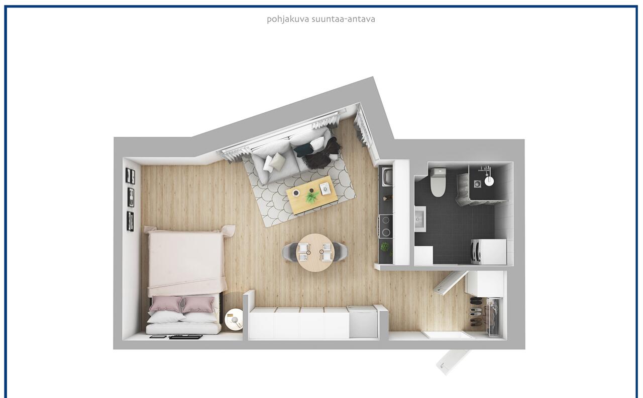 Vuokrataan Kerrostalo Yksiö - Espoo Perkkaa Perilänniitty 2 B