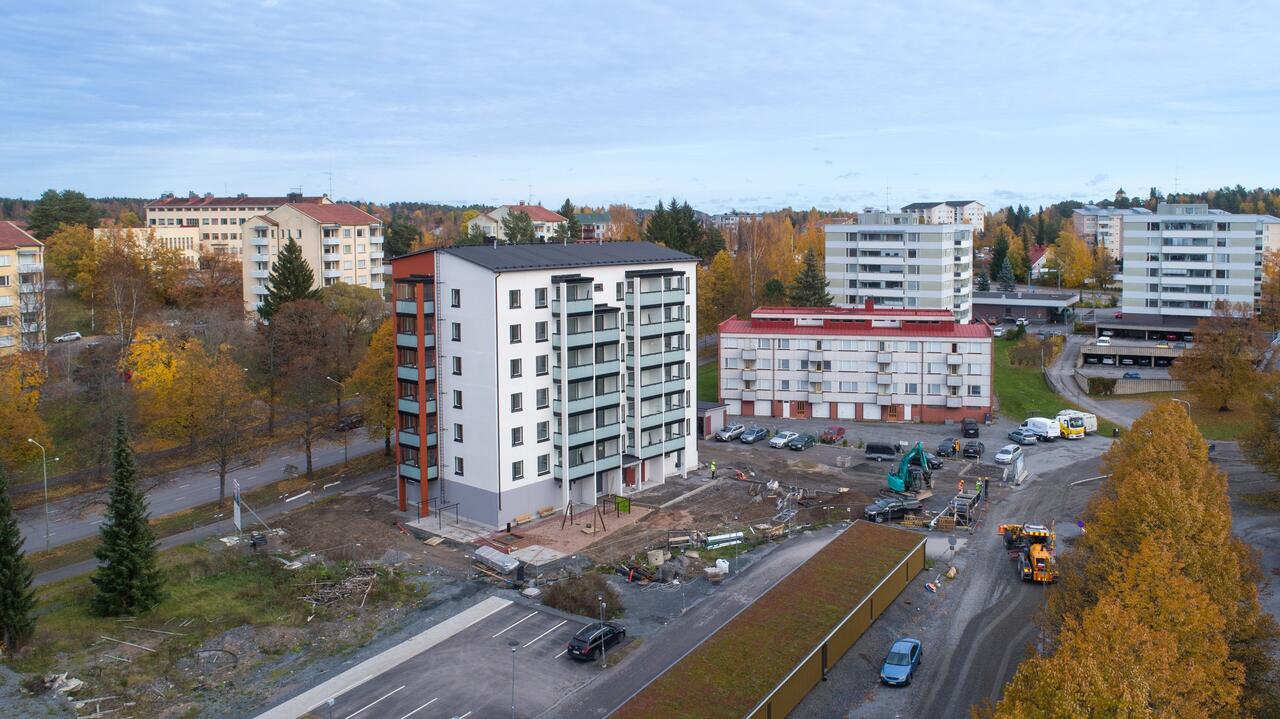 Vuokrataan Kerrostalo Yksiö - Nokia Keskusta Poutuntie 8
