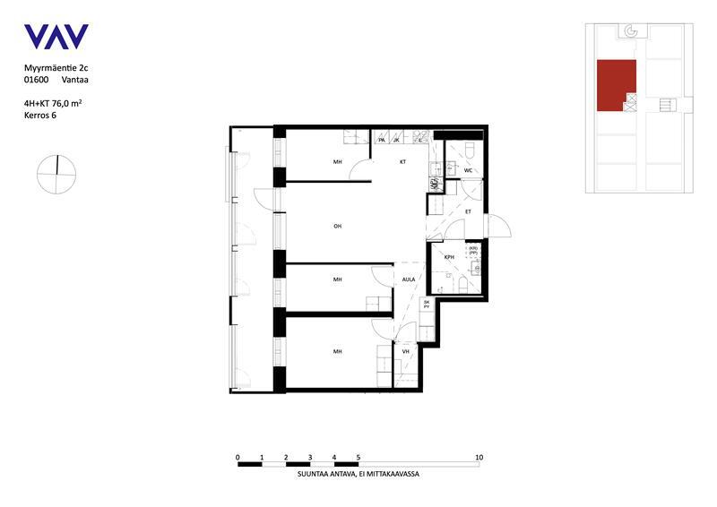 Vuokrataan Kerrostalo 4 huonetta - Vantaa Myyrmäki Myyrmäentie 2c