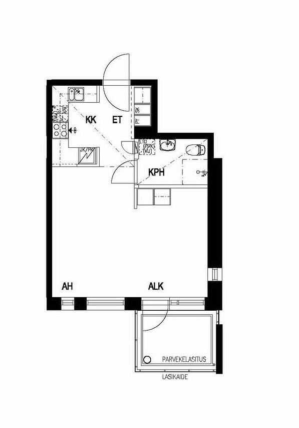 Vuokrataan Kerrostalo Yksiö - Espoo Saunalahti Tiimalasintie 4