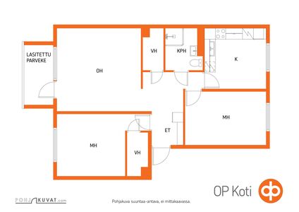 Myydään Kerrostalo, 3 huonetta - Tampere, Multisilta, Multisillankatu 9 ...